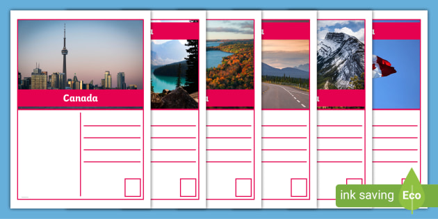 FREE! - Photo Postcards Canada (Teacher-Made)