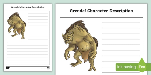 Grendel Description Activity Sheet (teacher made)