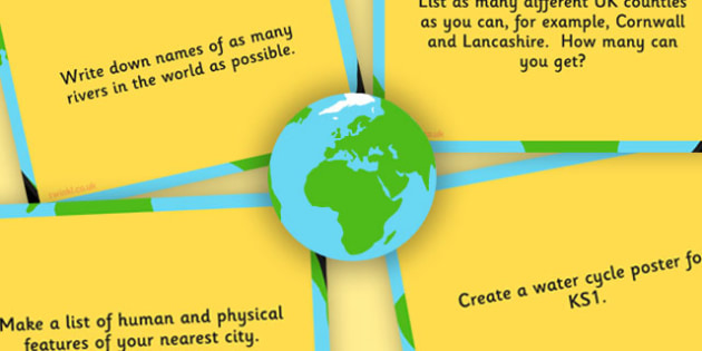 Geography Challenge Cards • Twinkl.com.au