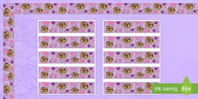 Muffin Display Borders (teacher made)