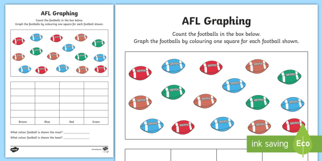 AFL Graphing Worksheet (teacher made)