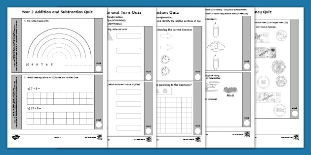 Year 2 Term 4 Mathematics Assessment Pack (teacher made)
