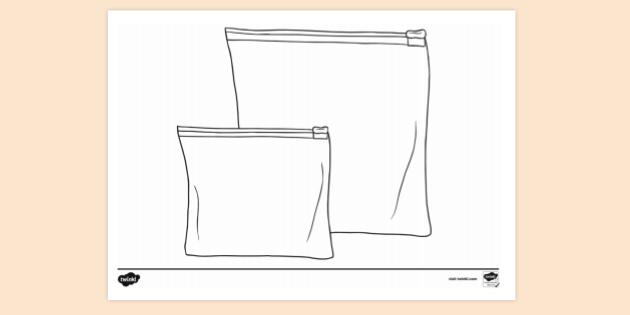 FREE! - Zip Lock Bag Colouring Sheet (teacher made)