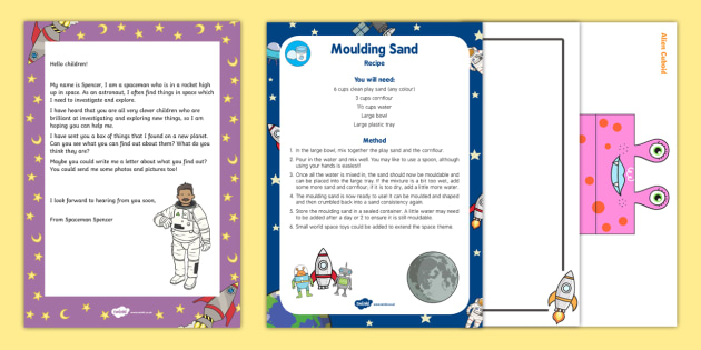 Editable Astronaut Letter and Resource Pack (teacher made)