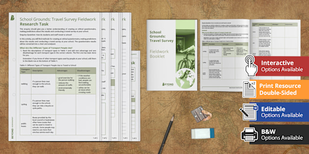 Geography Fieldwork Booklet • Twinkl.com.au