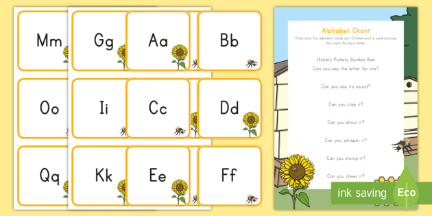 Alphabet Letter Chant Group Activity (teacher made)