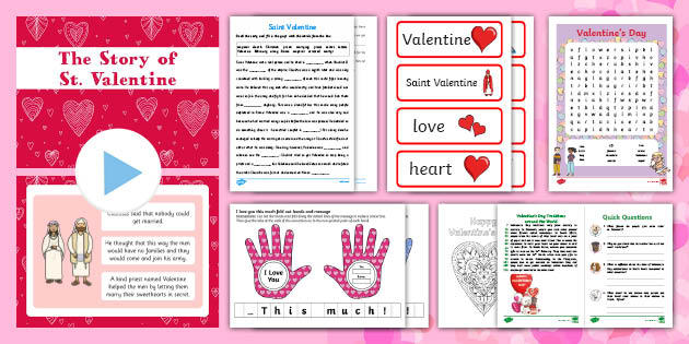 FREE! - ESL St. Valentine's Day Pack (teacher made)