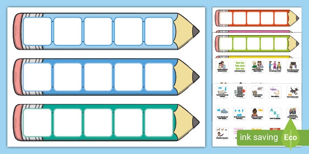 EYFS Reading Target Pencils | Reception Literacy