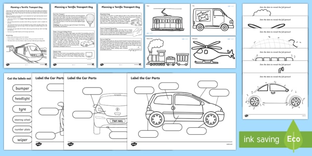 Transport Theme Day Activity Pack (teacher made)