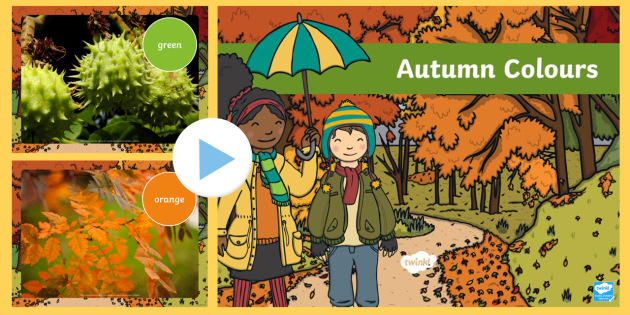 Autumn Colours Photo PowerPoint - Primary Resource