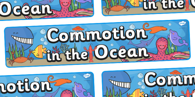 Commotion In The Ocean Display Banner