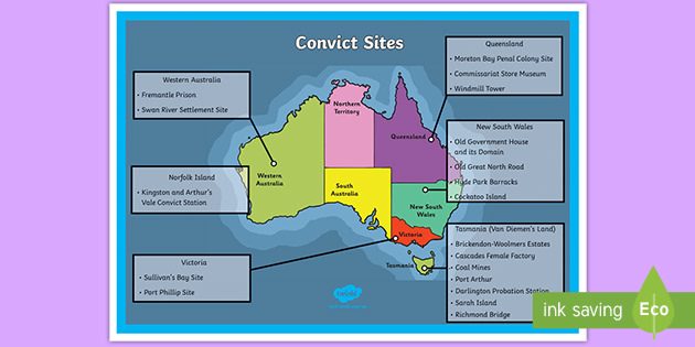 * NEW * Convict Sites Display Poster