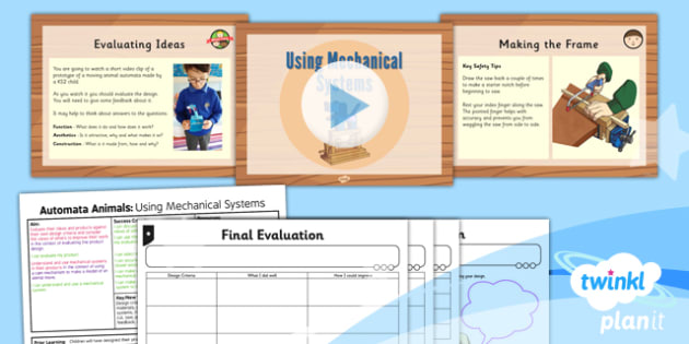 Design and Technology: Automata Animals: Mechanical Systems UKS2 Lesson ...
