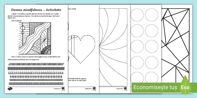 Creează desene mindfulness – Activitate artistico-pastică