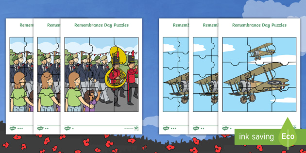 Remembrance Day Differentiated Puzzle