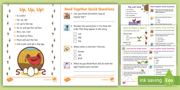 Phonetically-Decodable 60-Second Reads: Jack and the Beanstalk (Phases 2-5)