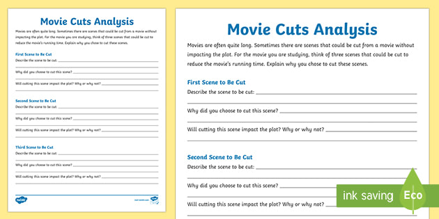 Movie Cuts Analysis Activity