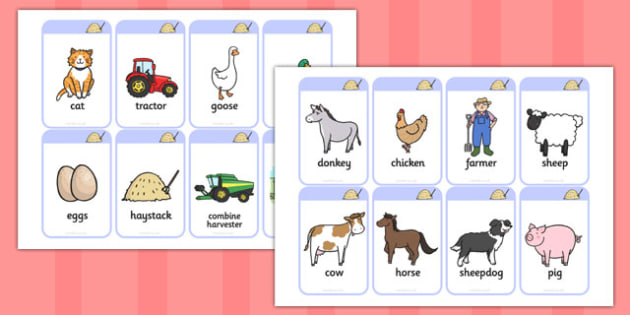 Farm Flashcards - ESL Farm Vocabulary
