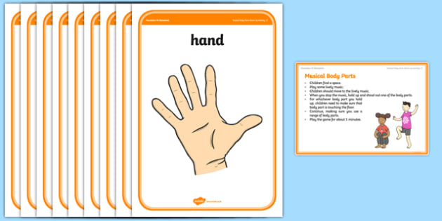 Musical Body Parts Activity Cards | Physical Development