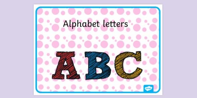FREE! - Poster of Alphabet Letters Display Poster | Primary Resource