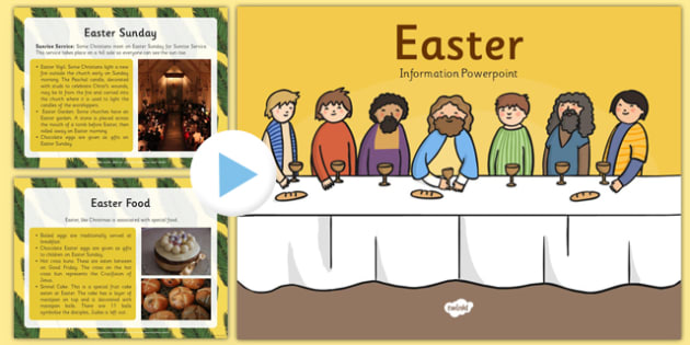 Easter Information PowerPoint (teacher made)