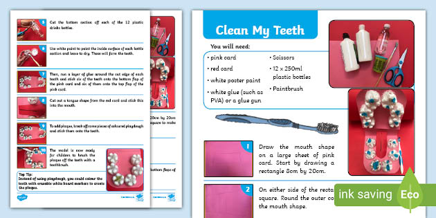 Clean Teeth Craft Activity - Primary Resources -EYFS