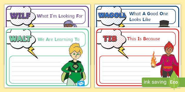 Superhero Villain Themed WALT WILF TIB WAGOLL Posters - display