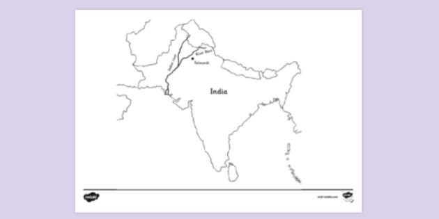 Talwandi Location Map Colouring | Colouring Sheet