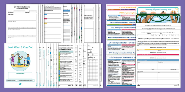 EYFS Assessment Pack for Childminders (teacher made)