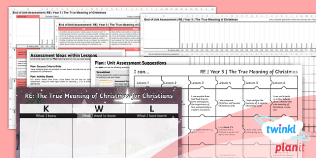 RE: The True Meaning of Christmas for Christians Year 5 Unit Assessment ...