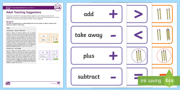 Pre-Key Stage Standards Maths Standard 4 Strand G Resource Pack