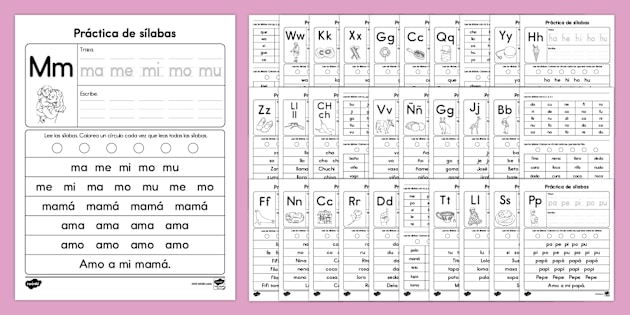 Palabras De Dos Silabas Learning Spanish Vocabulary Bilingual