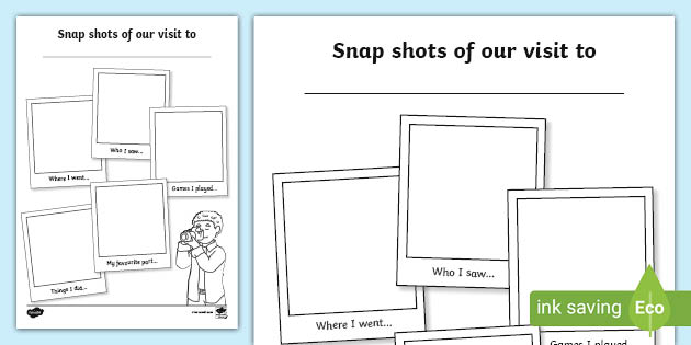 Our Visit to Snapshot Writing Frame (teacher made)