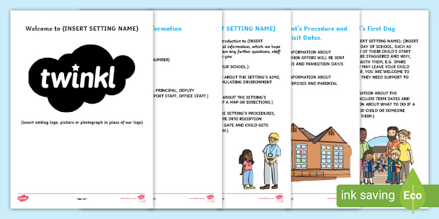 Transition Booklet for New Reception/Foundation Starters