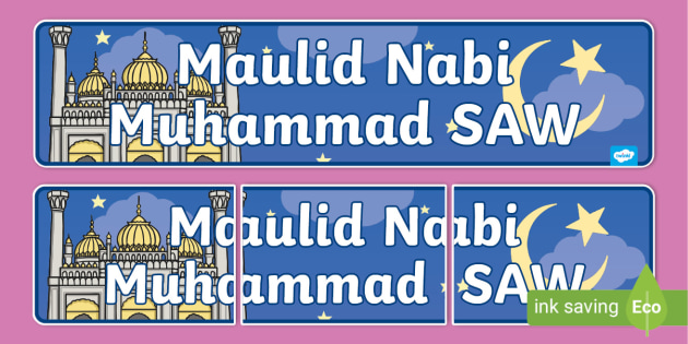 FREE! - Banner Maulid Nabi Muhammad SAW (teacher made)