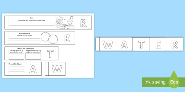 Water Activity Booklet (teacher made)