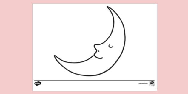 FREE! - Blue Moon Colouring Sheet | Colouring Sheets