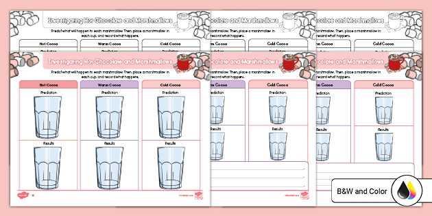 Investigating Hot Chocolate and Marshmallows Differentiated Science ...