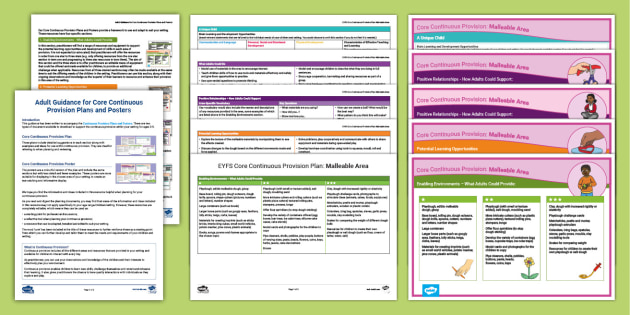 EYFS Malleable Area Continuous Provision Pack (Ages 3-5)