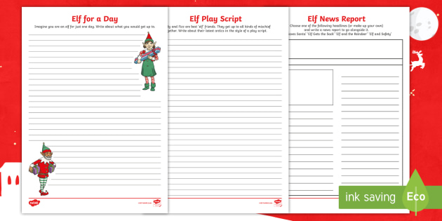 KS2 Christmas Elf Worksheet