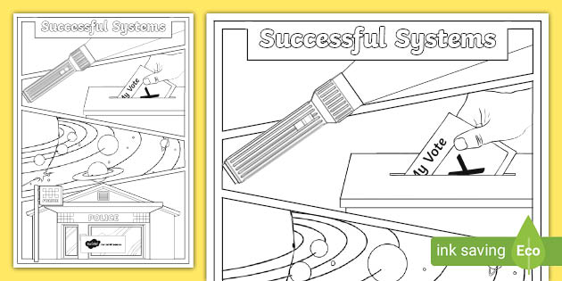 Successful Systems Year 5 Integrated Unit Title Colouring Page