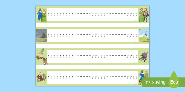 Sleeping Beauty Number Lines 0 30