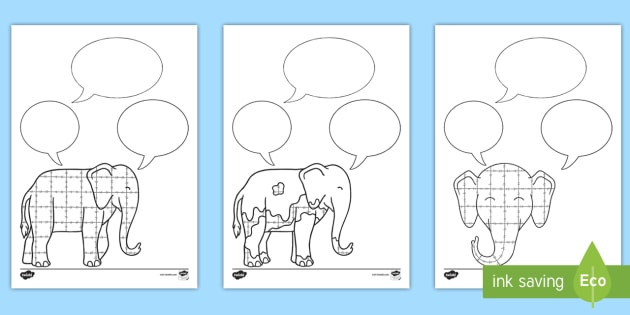Role on the Wall Worksheet to Support Teaching on Elmer