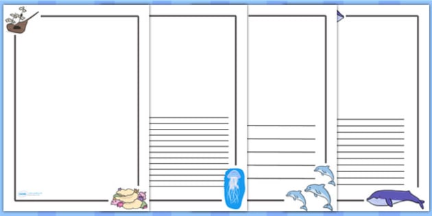FREE! - Under the Sea Writing Frames (teacher made)