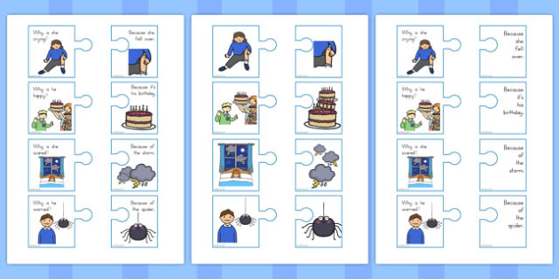 Why, Because Jigsaw (teacher made)