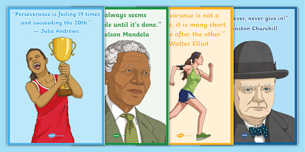 Perseverance Poster For Kids