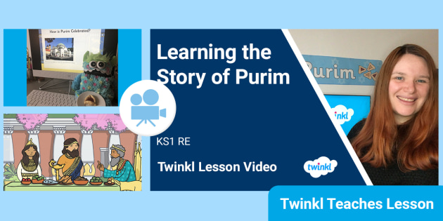 FREE! - KS1 (Ages 5-7) RE: Story of Purim Video Lesson | Judaism