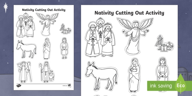 Nativity Cutting Out Activity (teacher made)