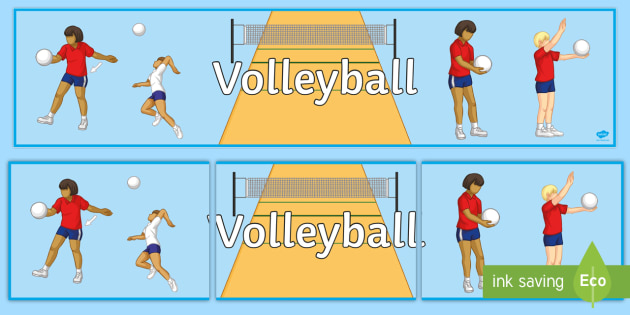 Volleyball Display Banner (teacher made)