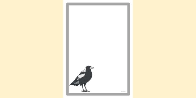 FREE! - Simple Blank Magpie Border | Page Borders | Twinkl